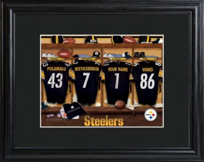 Personalized Nfl Locker Room Framed Print | Riffshots