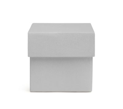 Square Favor Boxes – Silver Shimmer | Shufflelist